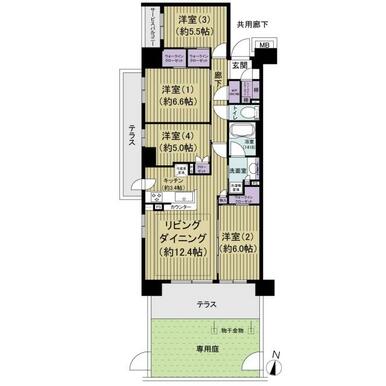 【アットホーム】シティテラス八千代緑が丘ブリーズコート 1階 4LDK[1010292386]八千代市の中古マンション｜マンション購入の情報