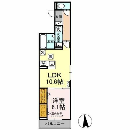 【アットホーム】エルドラド 102 1LDK（提供元：ホームメイトFC浄心駅前店 住マイル(株)）｜名古屋市中村区の賃貸アパート[1057547695]