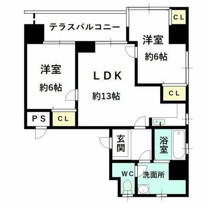 【アットホーム】信開ベルシー泉町 2階 2LDK[1023389986]富山市のマンション｜マンション購入の情報