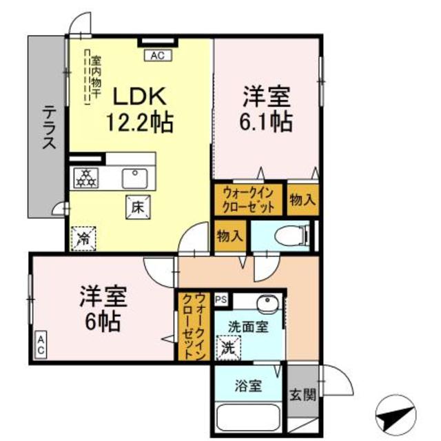 【アットホーム】シャルマン・ソフィア 105 2LDK（提供元：アパマンショップ綱島店 (株)タイセイ・ハウジー 綱島営業所）｜横浜市港北区の賃貸アパート[1145246907]