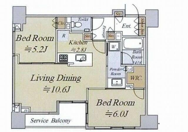 【アットホーム】シティハウス月島駅前ベイブリーズコート 202 2LDK（提供元：スタートライン築地聖路加通り店 スタートライングループ(株)）｜中央区の賃貸マンション[1088489597]