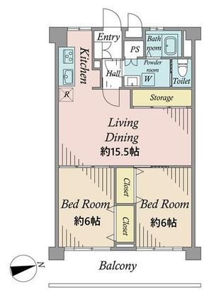 【アットホーム】戸山ハイツ27号棟 4階 2LDK[1018937664]新宿区のマンション｜マンション購入の情報