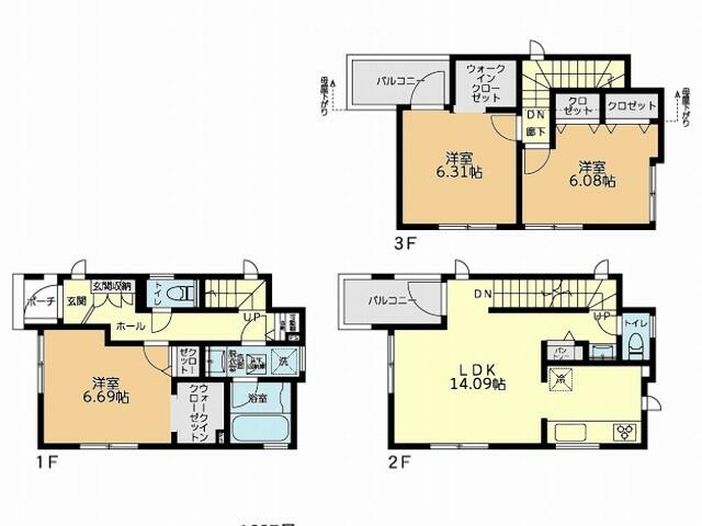 【アットホーム】横浜市磯子区 滝頭3丁目 （根岸駅 ） 3階建 3LDK[1089182464]横浜市磯子区の新築一戸建て（提供元：FP住宅相談ネットワーク (株)ホームタウンよこはま）｜一軒 ...