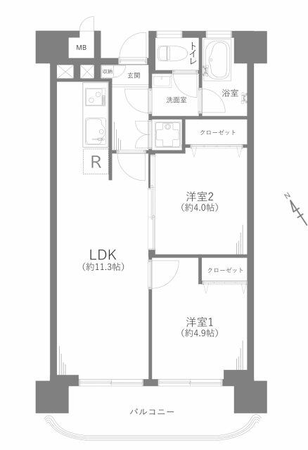 【アットホーム】ニュー目黒フラワーマンション 405 2LDK[1130059408]目黒区のマンション｜マンション購入の情報