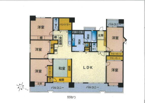 【アットホーム】サントーア薬院 201号 5LDK[6985422566]福岡市中央区のマンション｜マンション購入の情報
