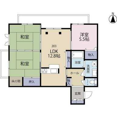 【アットホーム】ハーバーサイト南山手 203 3LDK（提供元：(有)宮本不動産）｜長崎市の賃貸アパート[1097939214]