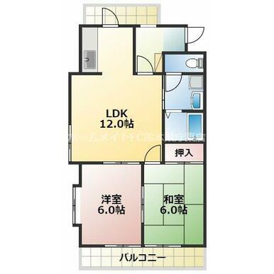 【アットホーム】熊本市中央区 八王寺町 （南熊本駅 ） 201 2LDK（提供元：ホームメイトFC熊本県庁東店 (株)スマイラックス）｜熊本市中央区の賃貸マンション[1048861886]