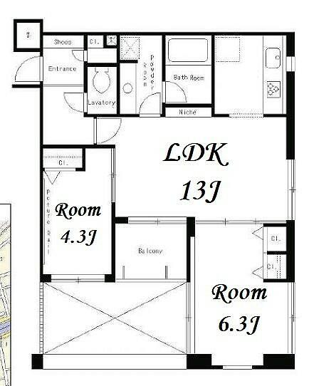 【アットホーム】パークアクシス西麻布ステージ 402 2LDK（提供元：スタートライン 白金高輪店 スタートライングループ(株)）｜港区の賃貸マンション[1089286097]