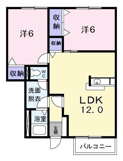 【アットホーム】ラ フォーレ・ガーデン 105 2LDK（提供元：LIXIL不動産ショップ (株)トラストホーム）｜名西郡石井町の賃貸アパート[6982543563]