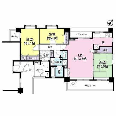 【アットホーム】ジェイシティ船橋高根台 3階 3LDK[1063897798]船橋市の中古マンション｜マンション購入の情報