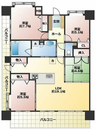 【アットホーム】トラスト大津ネクサージュ 501 4LDK[1124448305]菊池郡大津町のマンション｜マンション購入の情報