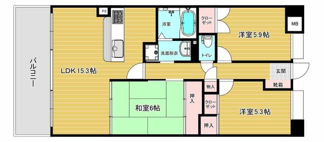 【アットホーム】リファレンス寺塚 407 3LDK（提供元：（株）リファレンス）｜福岡市南区の賃貸マンション[9540812601]