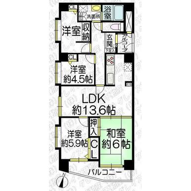 【アットホーム】ユニオンシンワハイツ豊明 4階 4LDK[6982802666]豊明市の中古マンション｜マンション購入の情報