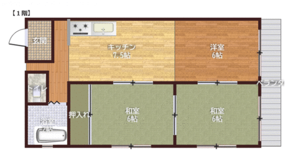 【アットホーム】サンコーポ新川 502 2LDK[6983720924]大分市のマンション｜マンション購入の情報