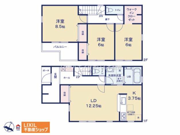 【アットホーム】八王子市 元八王子町3丁目 （高尾駅 ） 2階建 3LDK[1081871588]八王子市の新築一戸建て（提供元：LIXIL不動産ショップ(株)八王子住まいる不動産）｜一軒家・家の購入