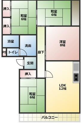 【アットホーム】北河原マンションA 2階 4LDK[6981234505]姫路市のマンション｜マンション購入の情報