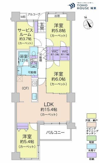 【アットホーム】東急ドエルデュオプラザ川口弐番館 13階 3SLDK[1020558589]川口市のマンション｜マンション購入の情報