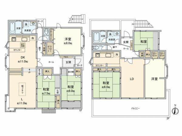 【アットホーム】横浜市青葉区 梅が丘 （藤が丘駅 ） 2階建 6LDK[1001093891]横浜市青葉区の中古一戸建て（提供元：三井のリハウス青葉台センター 三井不動産リアルティ(株)）｜一 ...