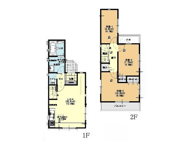 【アットホーム】横浜市瀬谷区 本郷1丁目 （瀬谷駅 ） 2階建 3LDK[1089214864]横浜市瀬谷区の新築一戸建て（提供元：FP住宅相談ネットワーク (株)ホームタウンよこはま）｜一軒 ...