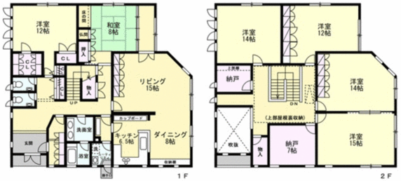 【アットホーム】豊中市 新千里北町1丁目（千里中央駅） 2階建 6LDK[6980908235]豊中市の一戸建て（提供元：(株)アシュレ）｜一軒家・家の購入