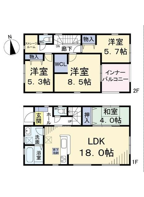 【アットホーム】南丹市 園部町小桜町2号 （園部駅 ） 2階建 4LDK[1044457286]南丹市の新築一戸建て（提供元：(株)福屋不動産販売 亀岡店）｜一軒家・家の購入