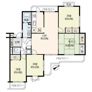 【アットホーム】ハイツ宝梅 1階 4LDK[1023415288]宝塚市の中古マンション｜マンション購入の情報
