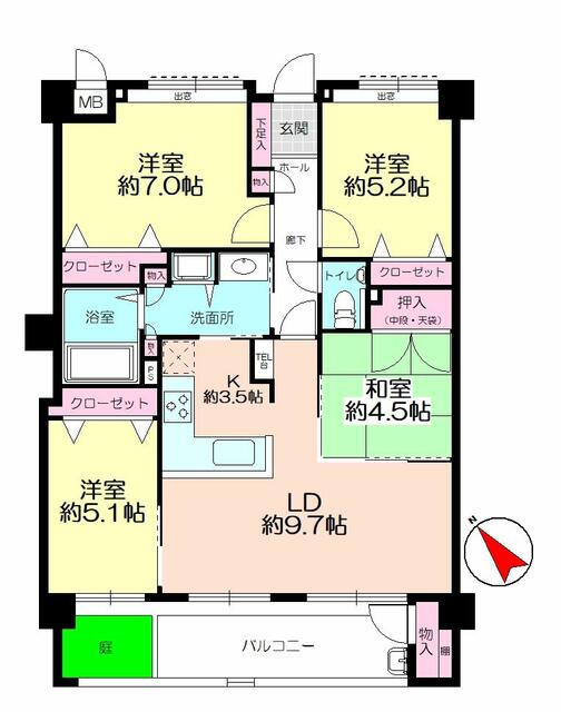 【アットホーム】JGMヴェルデ城南 5階 4LDK[9540868601]福岡市城南区のマンション｜マンション購入の情報