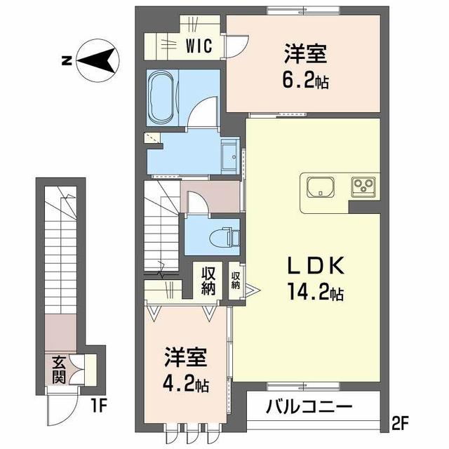 【アットホーム】仮称 シティプラザ本町 A棟 A202 2LDK（提供元：シャーメゾンショップ (有)平和不動産）｜青森市の賃貸アパート[1003865297]