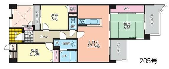 【アットホーム】アール・フォーレ到津オブジェⅢ 205 3LDK[6983109893]北九州市小倉北区のマンション｜マンション購入の情報