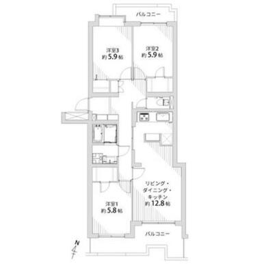【アットホーム】シティコープ柏木 2階 3LDK[1022106980]新宿区の中古マンション｜マンション購入の情報