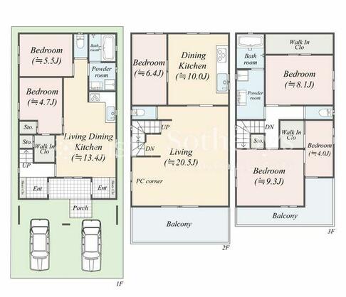 【アットホーム】大阪市住吉区 長居東4丁目（長居駅） 3階建 6LDK[1168407807]大阪市住吉区の一戸建て（提供元：リストインターナショナルリアルティ(株) 東京オフィス）｜一軒家・家の購入