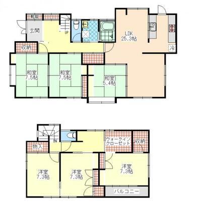 【アットホーム】宇都宮市 岩曽町（岡本駅） 2階建 6LDK[1169386205]宇都宮市の一戸建て（提供元：栃木ミサワホーム(株)）｜一軒家・家の購入