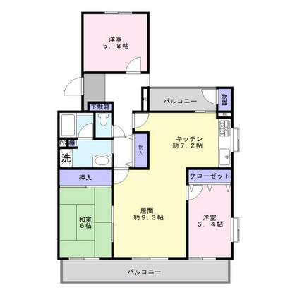 【アットホーム】椿峰ニュータウン48街区2号棟 301 3LDK[6986441852]所沢市のマンション｜マンション購入の情報