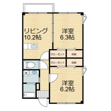 【アットホーム】昴 105 2LDK（提供元：(株)トリアングルム）｜西彼杵郡時津町の賃貸マンション[6985451638]
