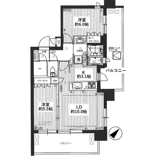 【アットホーム】川口市 並木4丁目 （西川口駅 ） 505 2LDK（提供元：中央都市管理 CO．LTD）｜川口市の賃貸マンション[1070546388]