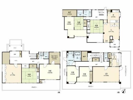 【アットホーム】鎌倉市 鎌倉山2丁目（鎌倉駅） 3階建 7LDK[1007152091]鎌倉市の一戸建て（提供元：三井のリハウス藤沢センター 三井不動産リアルティ(株)）｜一軒家・家の購入
