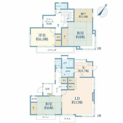 【アットホーム】千葉市稲毛区 長沼町（スポーツセンター駅） 2階建 3LDK[1031171890]千葉市稲毛区の一戸建て（提供元：東急リバブル(株) 千葉センター）｜一軒家・家の購入