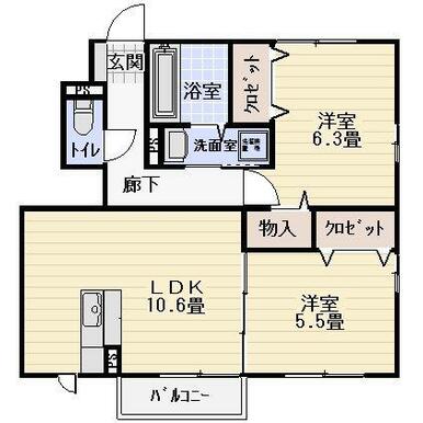 【アットホーム】メゾンすずらん 101 2LDK（提供元：(有)住宅情報社）｜南相馬市の賃貸アパート[6965826409]