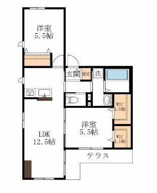 【アットホーム】Lilas 101 2LDK（提供元：(株)タウンハウジング神奈川 川崎店）｜川崎市川崎区の賃貸マンション[1042572295]