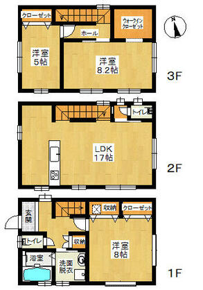 【アットホーム】岡崎市 大平町字五位原（男川駅） 3階建 3LDK[6986549081]岡崎市の一戸建て（提供元：(株)ティーフ）｜一軒家・家の購入