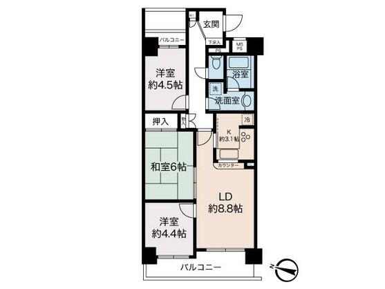 【アットホーム】プランヴェール吉野町 8階 3LDK[1062337743]横浜市南区のマンション｜マンション購入の情報
