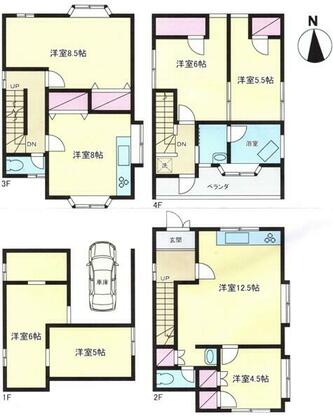 【アットホーム】大阪市西淀川区 佃3丁目（千船駅） 4階建 5LDK[6986518818]大阪市西淀川区の一戸建て（提供元：(株)ナカハラ）｜一軒家・家の購入
