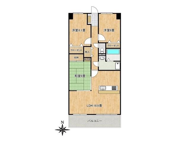 【アットホーム】サントノーレ葛島四番館 2F 3LDK[1078560469]高知市のマンション｜マンション購入の情報