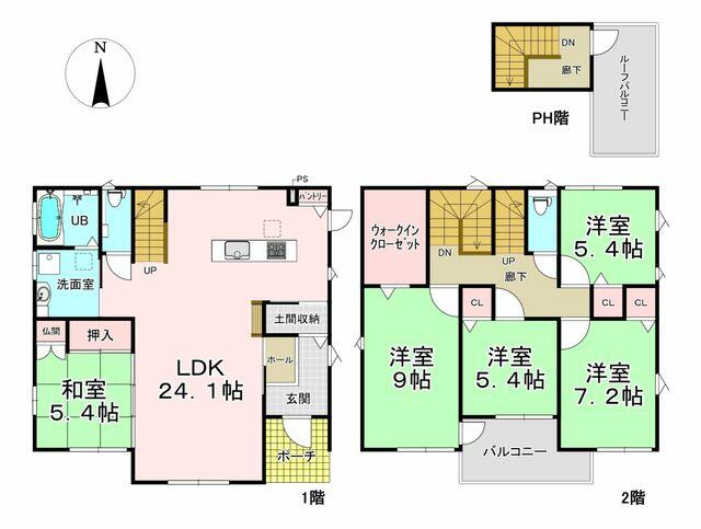 【アットホーム】石巻市 恵み野6丁目 （蛇田駅 ） 2階建 5LDK[1012246077]石巻市の中古一戸建て（提供元：ハウスドゥ 石巻蛇田 不動産の窓口(株)）｜一軒家・家の購入