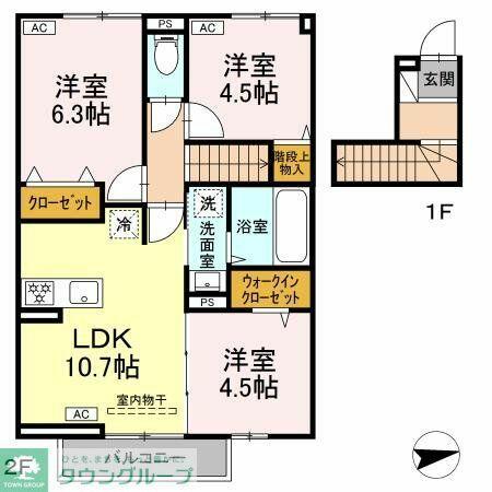 【アットホーム】西東京市 新町5丁目 （武蔵境駅 ） 202 3LDK（提供元：(株)タウンハウジング東京 ひばりヶ丘店）｜西東京市の賃貸アパート[1113056607]