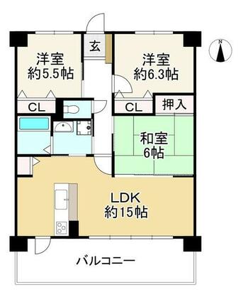 【アットホーム】エバーランドシティ新・泉北5番館 5階 3LDK[1064900398]和泉市のマンション｜マンション購入の情報