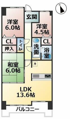 【アットホーム】大津市今堅田3丁目 グローバル堅田Ⅱ（2階） 207 3LDK[1004149398]大津市のマンション｜マンション購入の情報
