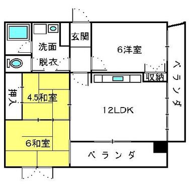【アットホーム】Mハウス 402 3LDK（提供元：(有)大信不動産）｜長崎市の賃貸マンション[6985935829]