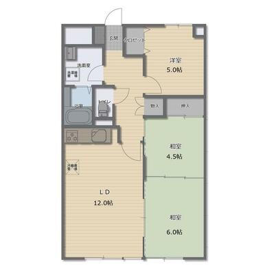 【アットホーム】サンロードステーション郡山Ⅰ 402 3LDK（提供元：(株)大丸不動産）｜郡山市の賃貸マンション[6980797370]
