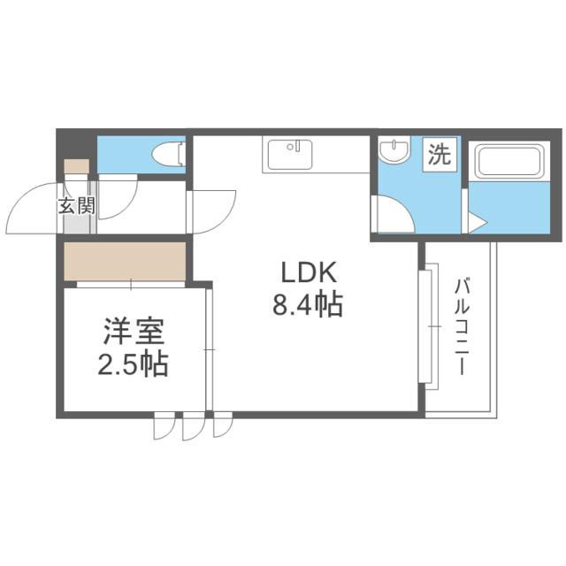 【アットホーム】GS グランツェーレ 高宮 102 1LDK（提供元：(株)アルコ 福岡南営業所）｜福岡市南区の賃貸アパート[1022487098]